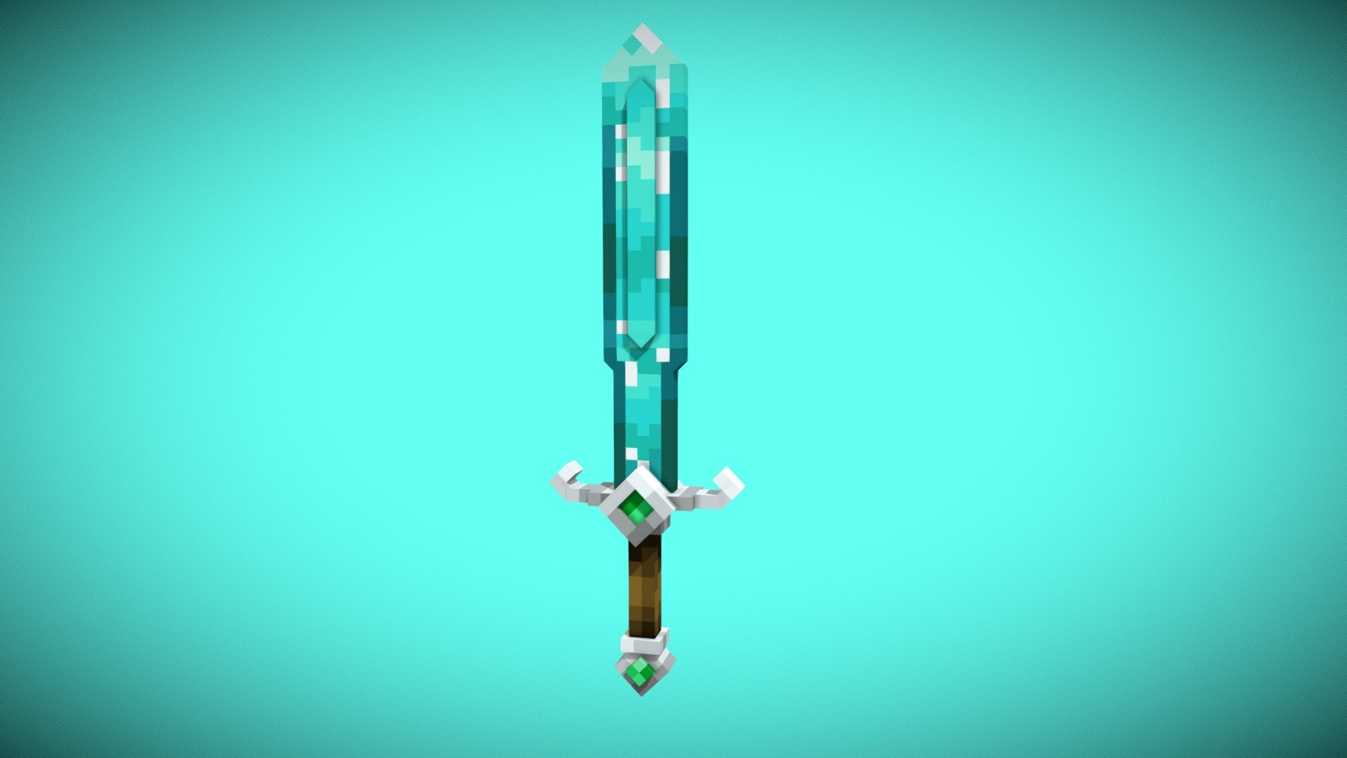 Diamond sword - 3D model by till.fechner02 [b795df3] - Sketchfab