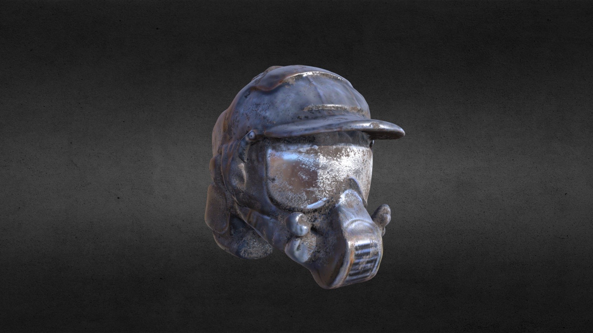 postapocalyptic helmet 2 - Download Free 3D model by vicente betoret ...