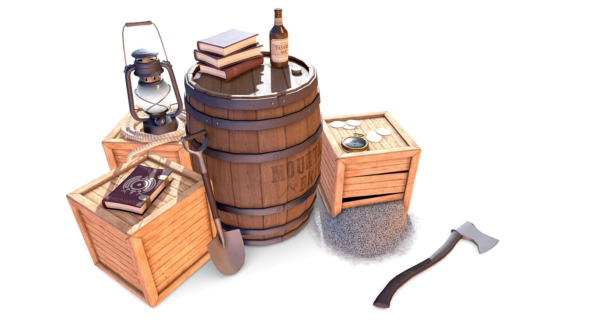 Treasure Hunting Gear - 3D model by Lee Sketchfab (@LeeBrooksbank ...