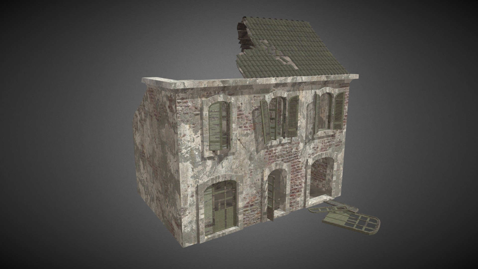 French House WW2 - Download Free 3D model by Thomas Visonà ...