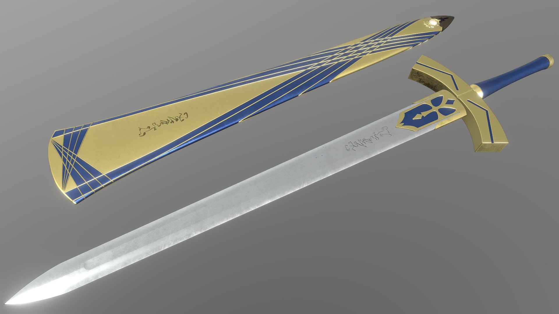 Excalibur & Avalon [Fate Grand Order] - 3D model by Iza.Nagi [b7a23bf ...