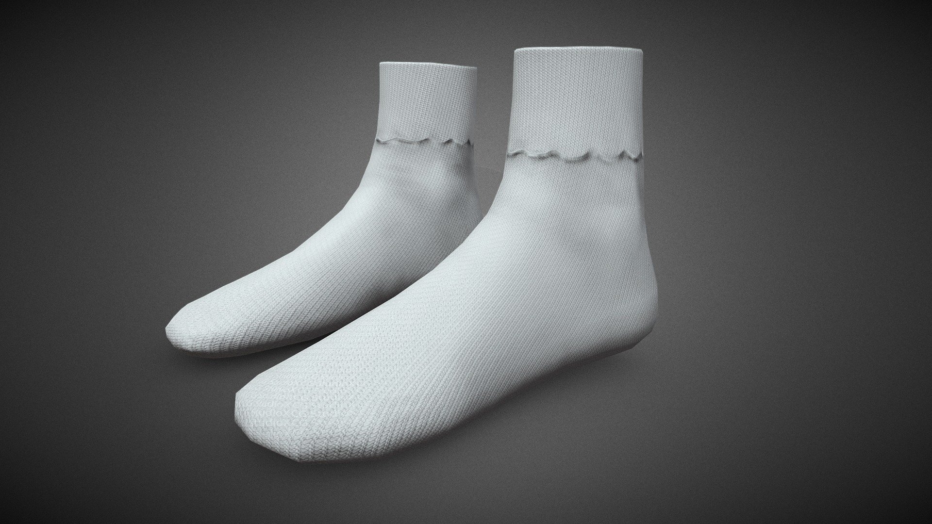 White Socks Style 1 - Buy Royalty Free 3D model by CG StudioX (@CG ...