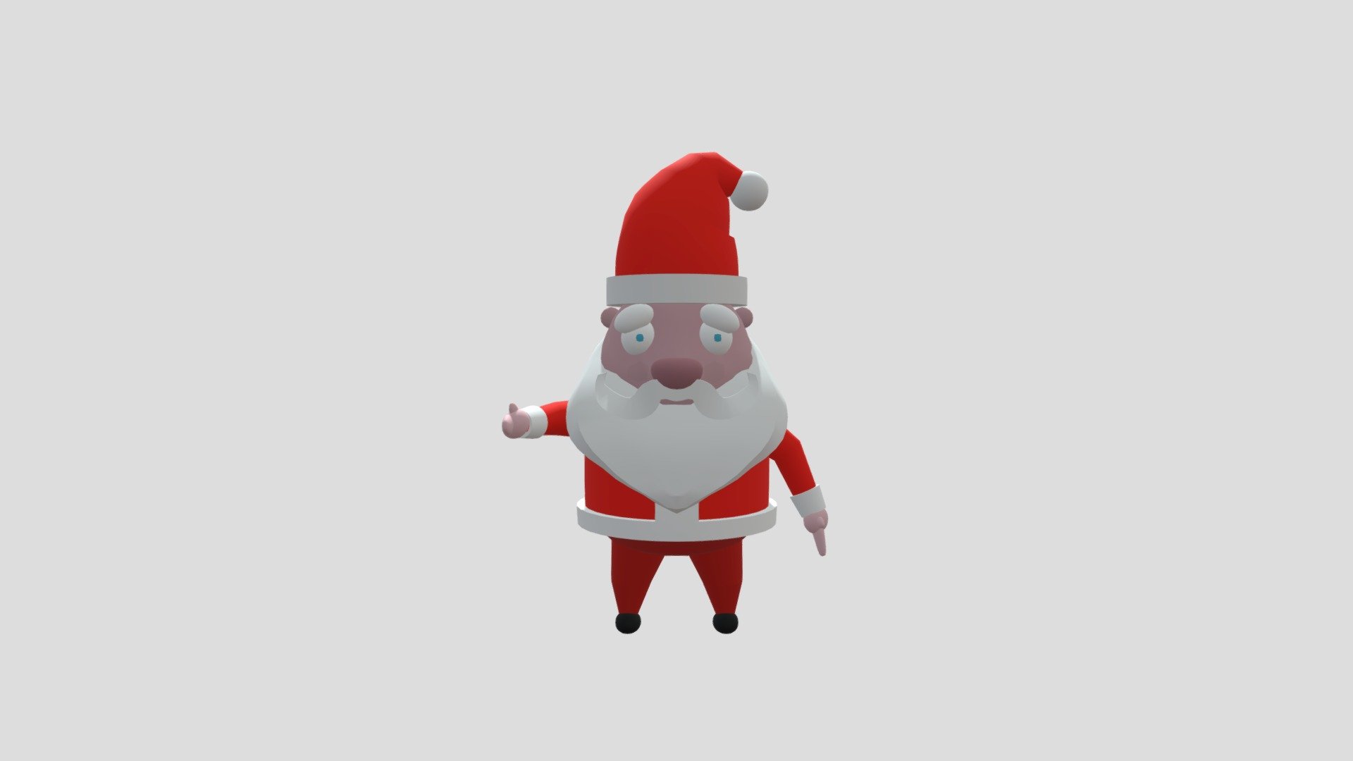 Santa Model - 3D model by kyleevanyoung3 [b7a5b21] - Sketchfab