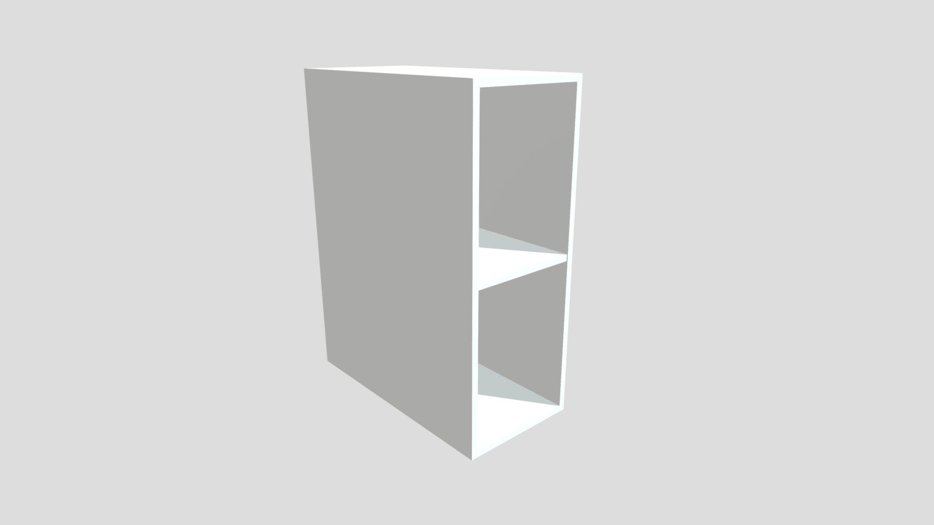 30017 - Open Adjustable Shelf Base Cabinet 300mm - Download Free 3D ...