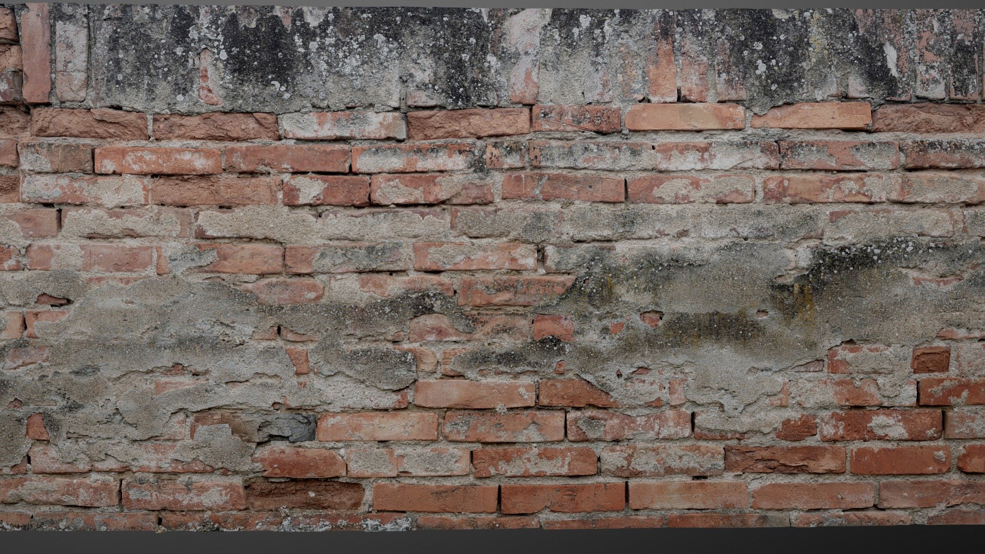 Mixed dark bricks wall - 3D model by 333DDD (@333DDD-oficial) [b7a65d6 ...