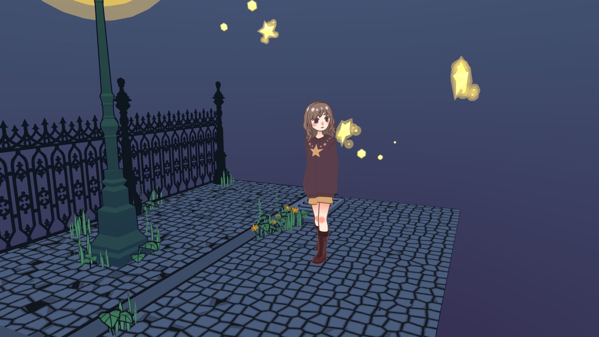 Nighttime Stroll - 3D model by Disciple of Mana (@discipleofmana) [b7a9879] - Sketchfab