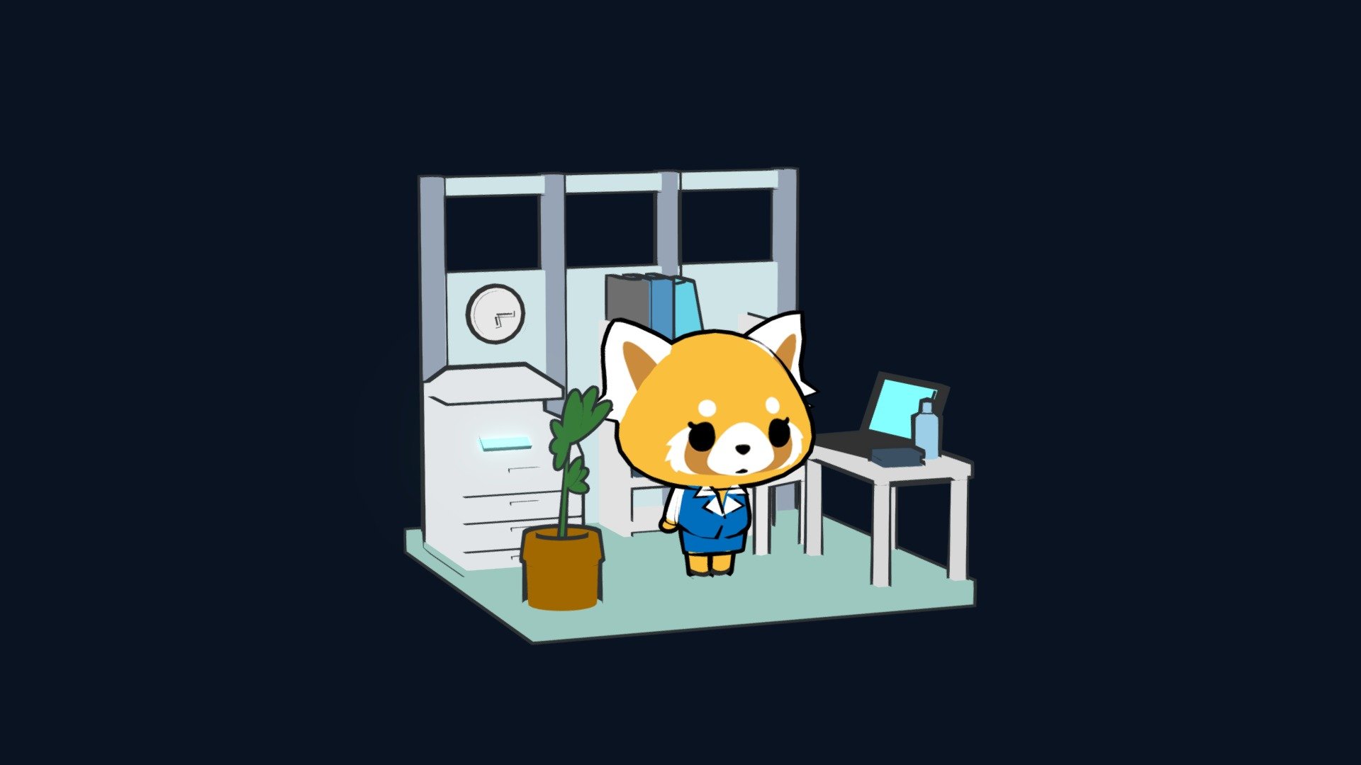 Retsuko - 3D model by la.houdie [b7aa6d1] - Sketchfab