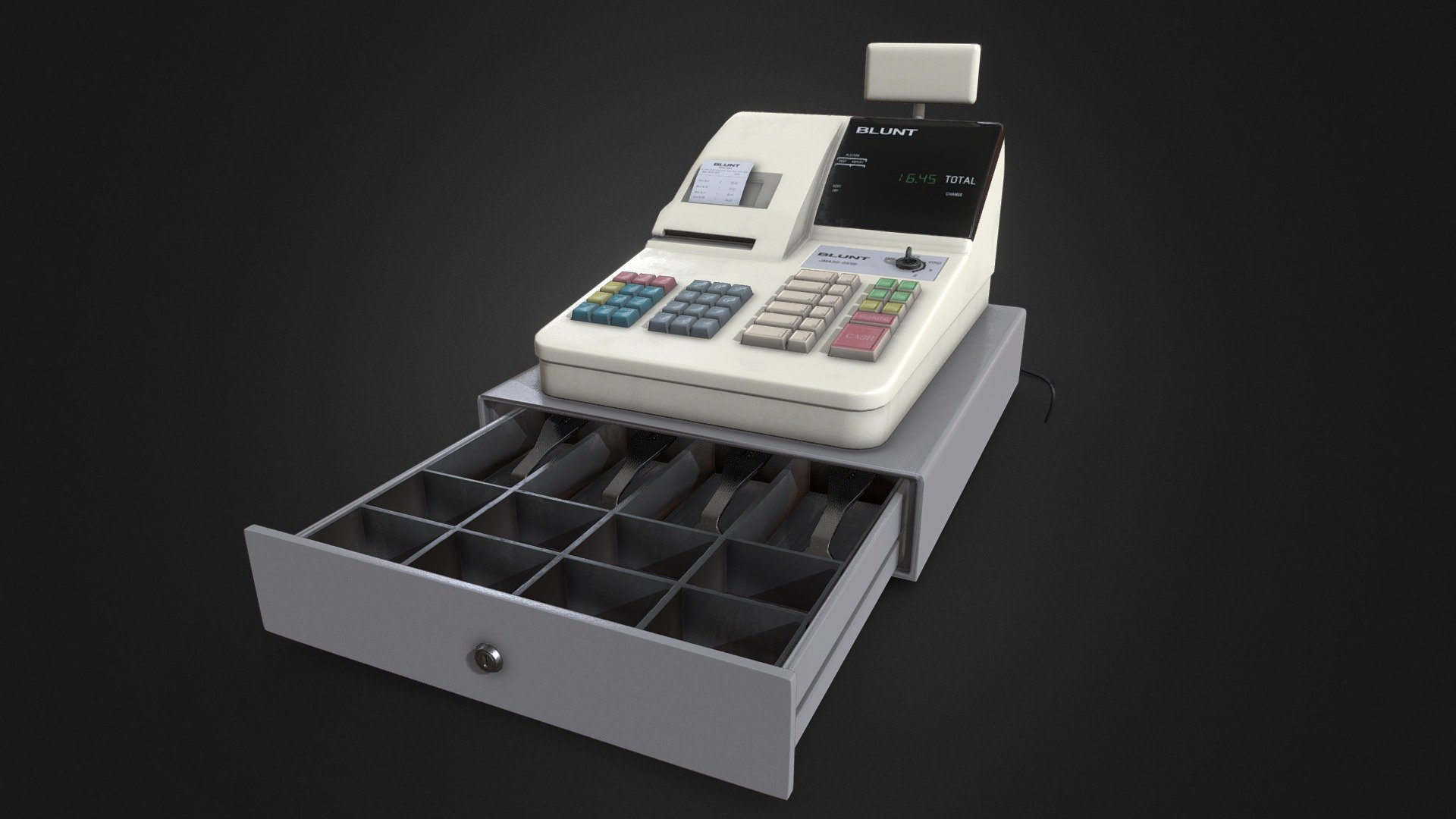 Cash Register - 3D model by JohanMattias [b7aa751] - Sketchfab