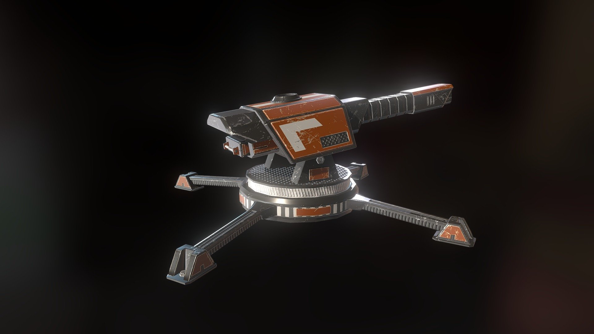 Turret - 3D model by captainapoc [b7aa831] - Sketchfab