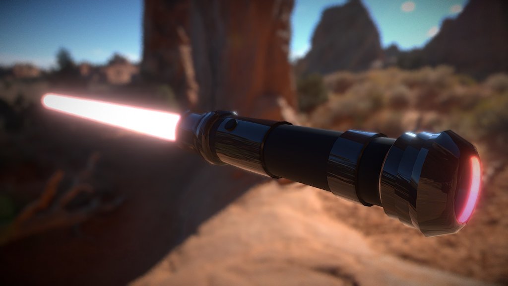 Evil Lightsaber - 3D model by DomesticBear [b7ac26b] - Sketchfab