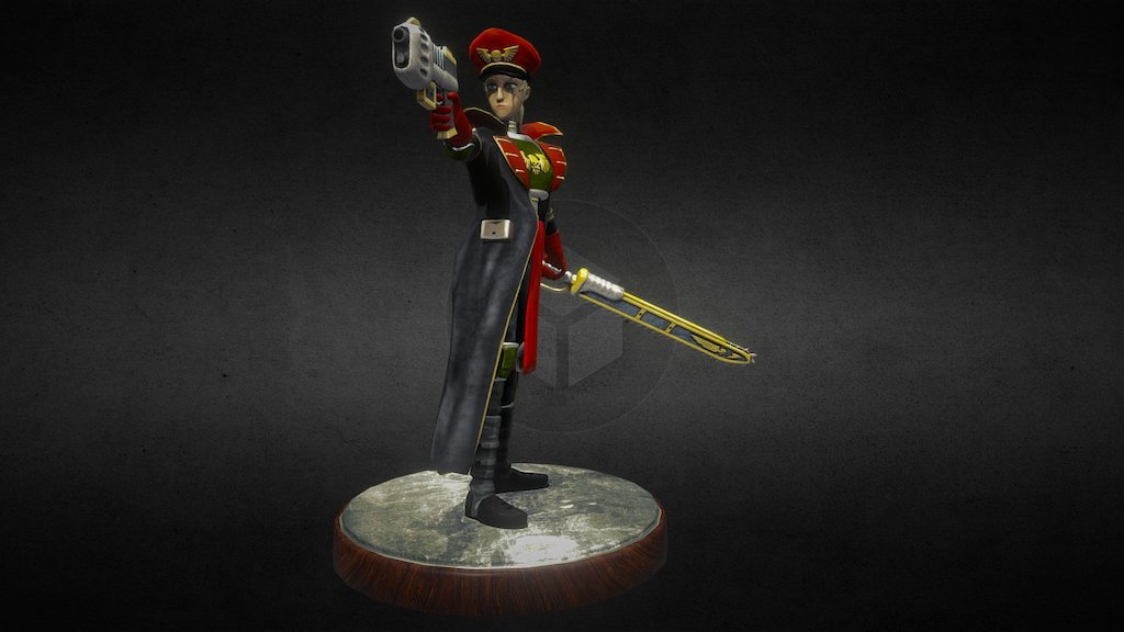 Commissar Girl - 3D model by k1r1ll3r [b7acb1e] - Sketchfab