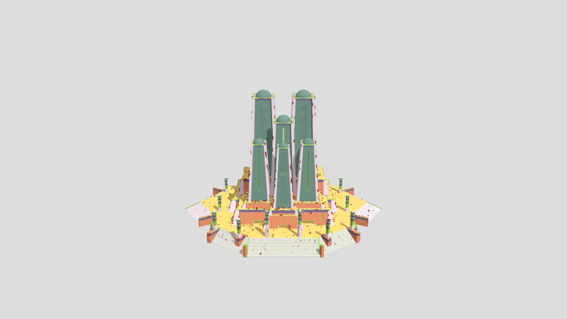 ancient temple - 3D model by mohamedhussien [b7ad701] - Sketchfab
