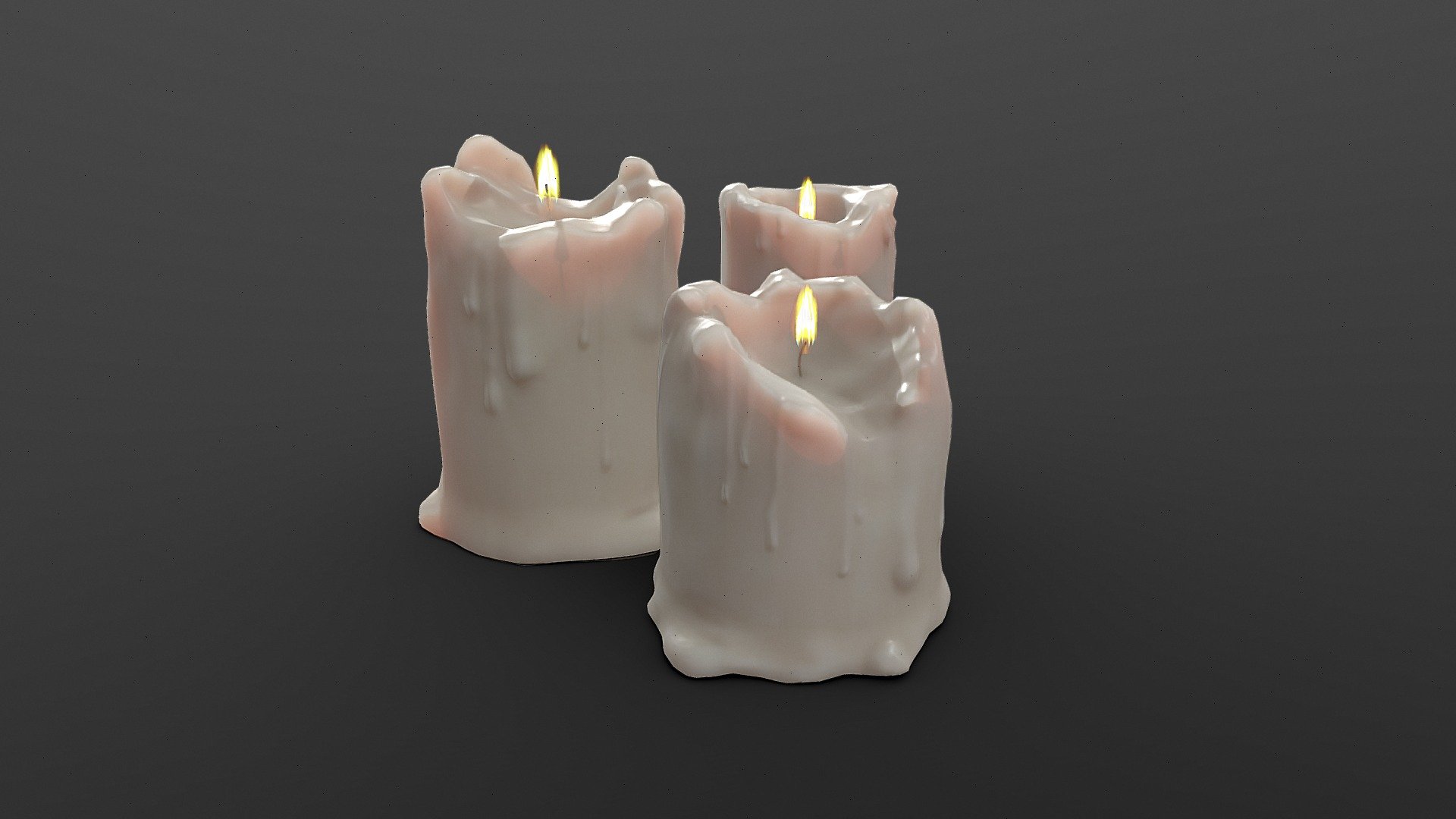 Candles - Low Poly - Download Free 3D model by Gravity3D (@gravity_3d ...