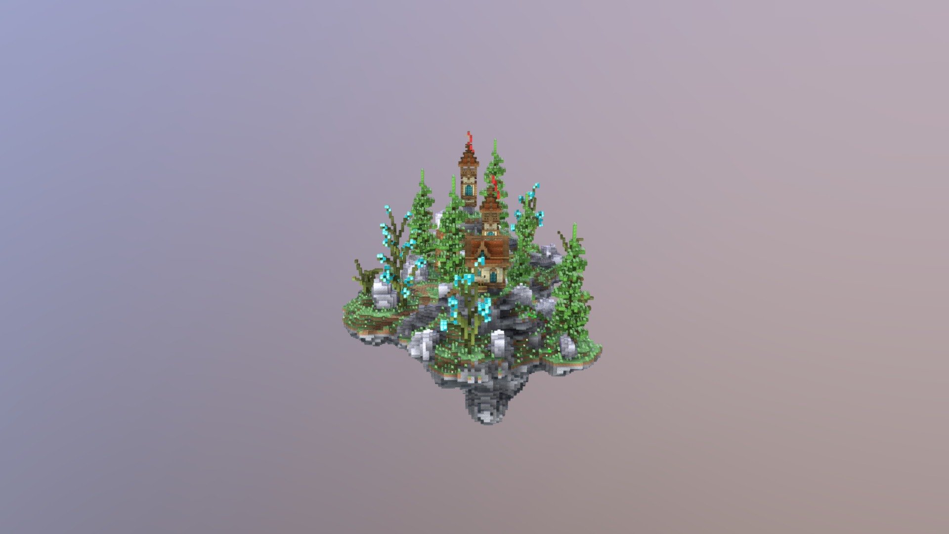 fantasy skyblock spawn - 3D model by originbuilds [b7b1fc2] - Sketchfab