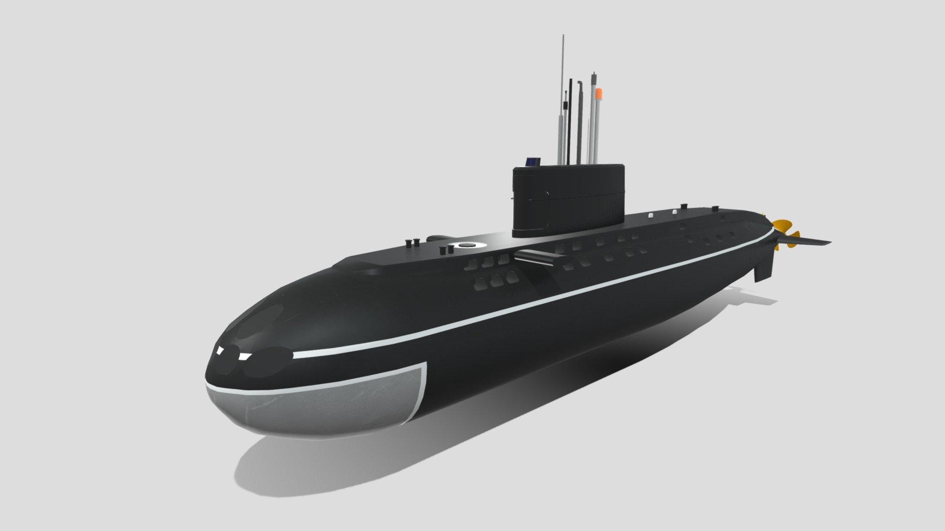 Kilo Class Submarine - Download Free 3D model by Art Blender ...