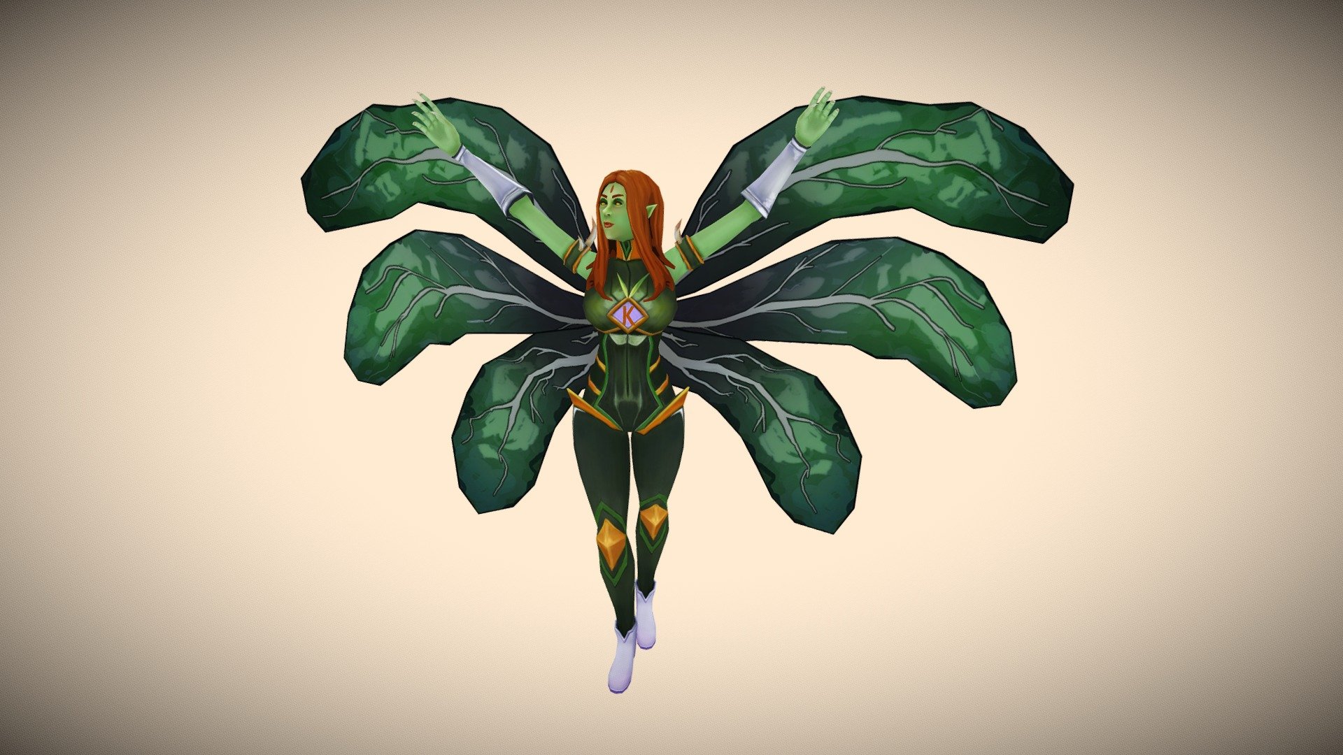 Queen Kale - 3D model by Sumeet Arora (@ls.rightbrain) [b7b2f79 ...