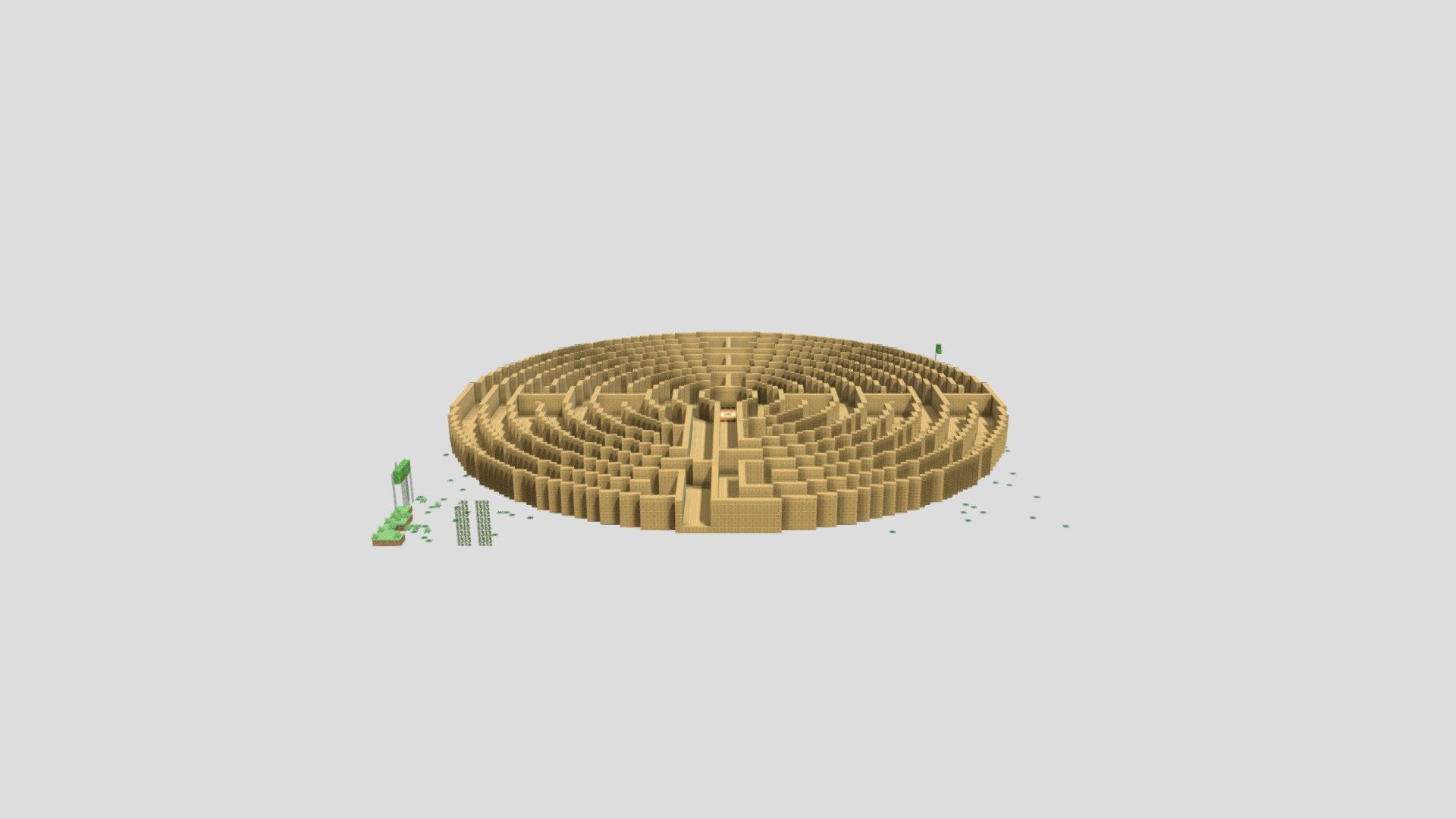 wood-labyrinth - Download Free 3D model by madexc [b7b4b56] - Sketchfab