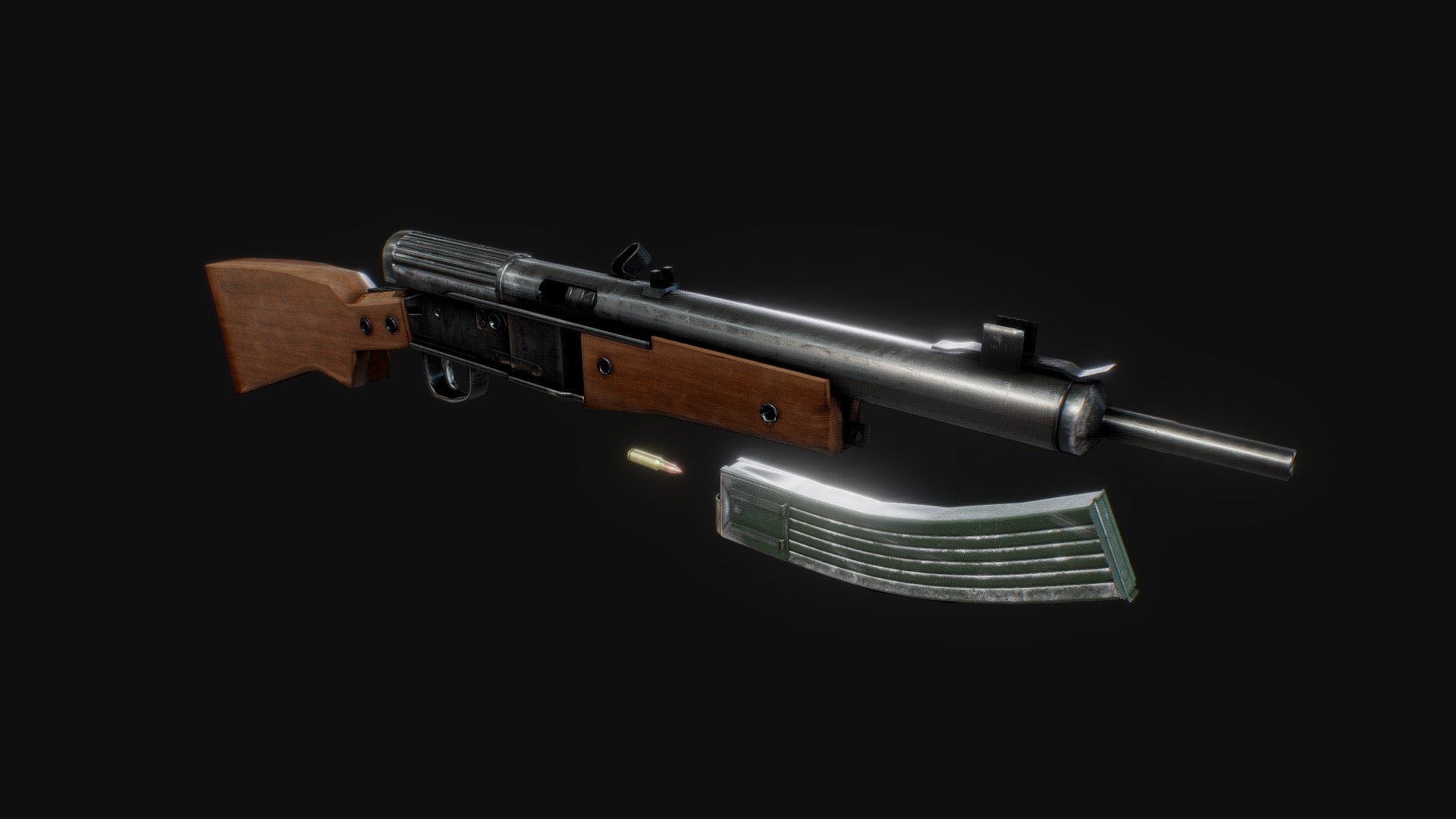 Volksgewehr Gustloff - 3D model by Julian Gränke (@frozenskullstudio ...