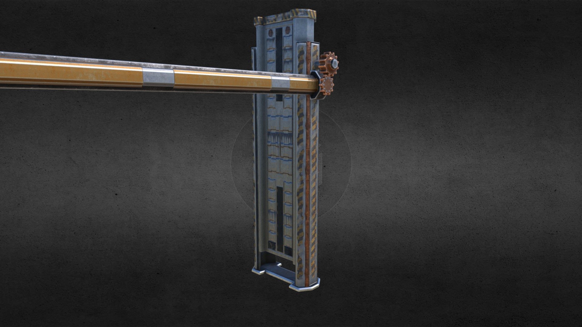 Mechanical Door - 3D model by azzajess [b7b82a7] - Sketchfab