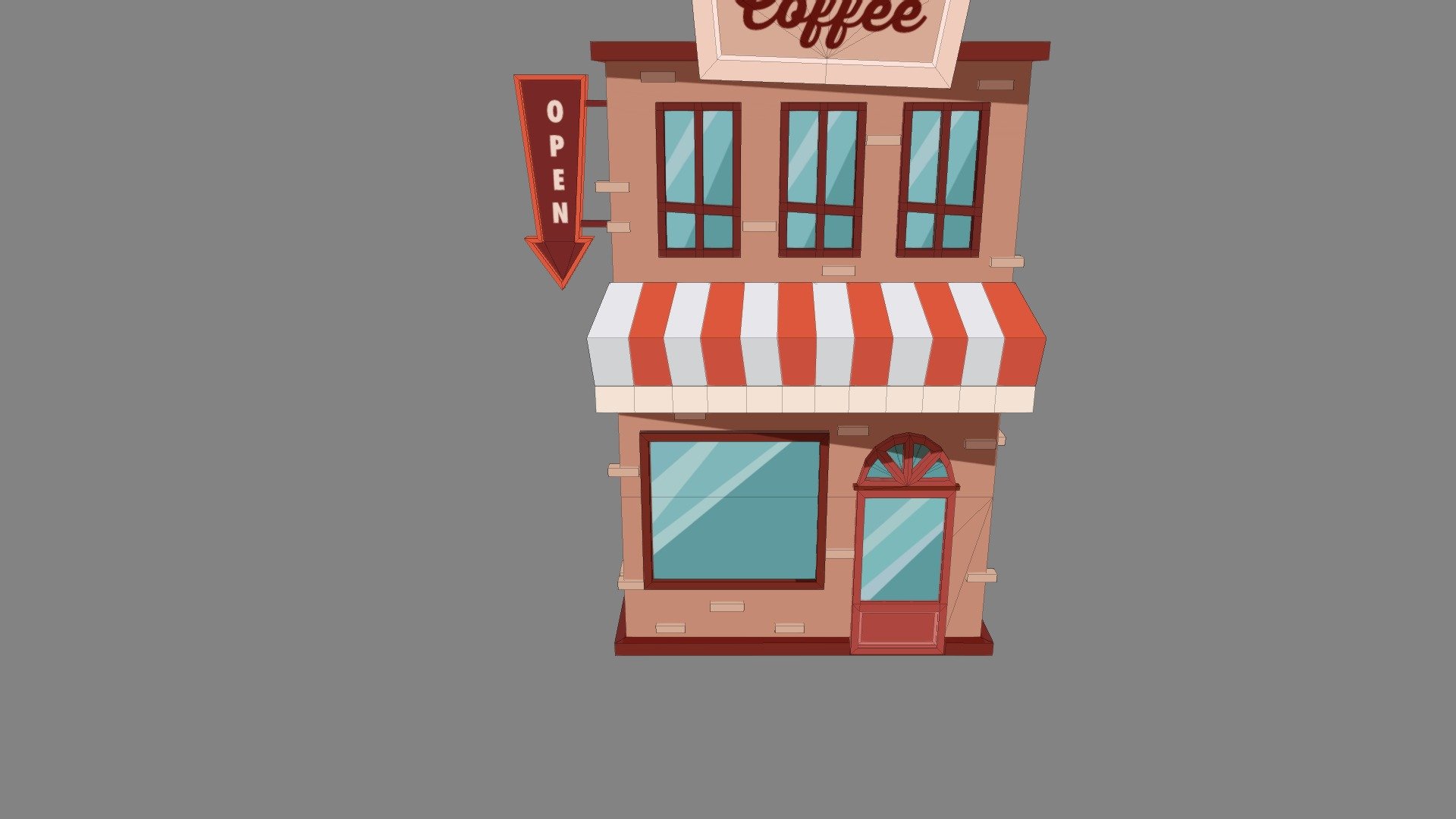 Cafe - 3D model by gbalagna [b7ba162] - Sketchfab