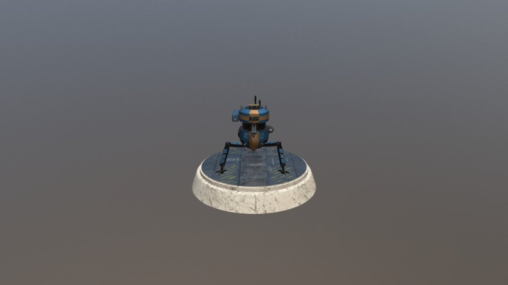guard robot UY 23 - 3D model by Jipps [b7ba703] - Sketchfab