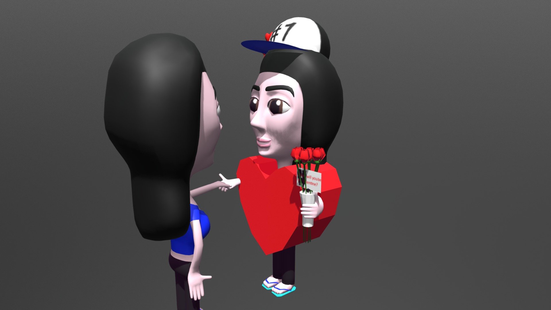 ValentinesDay - 3D model by loverabbitbong [b7baeb3] - Sketchfab