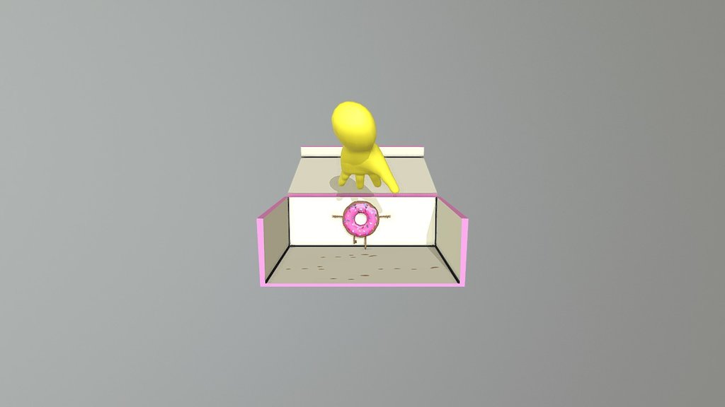Simpson´s Box Of Donut - 3D model by Pepepin [b7bc3cb] - Sketchfab