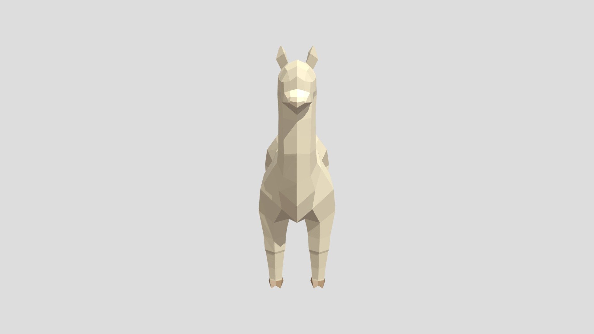 Low Poly Alpaca (Version 2) - Download Free 3D model by cxndy20 ...