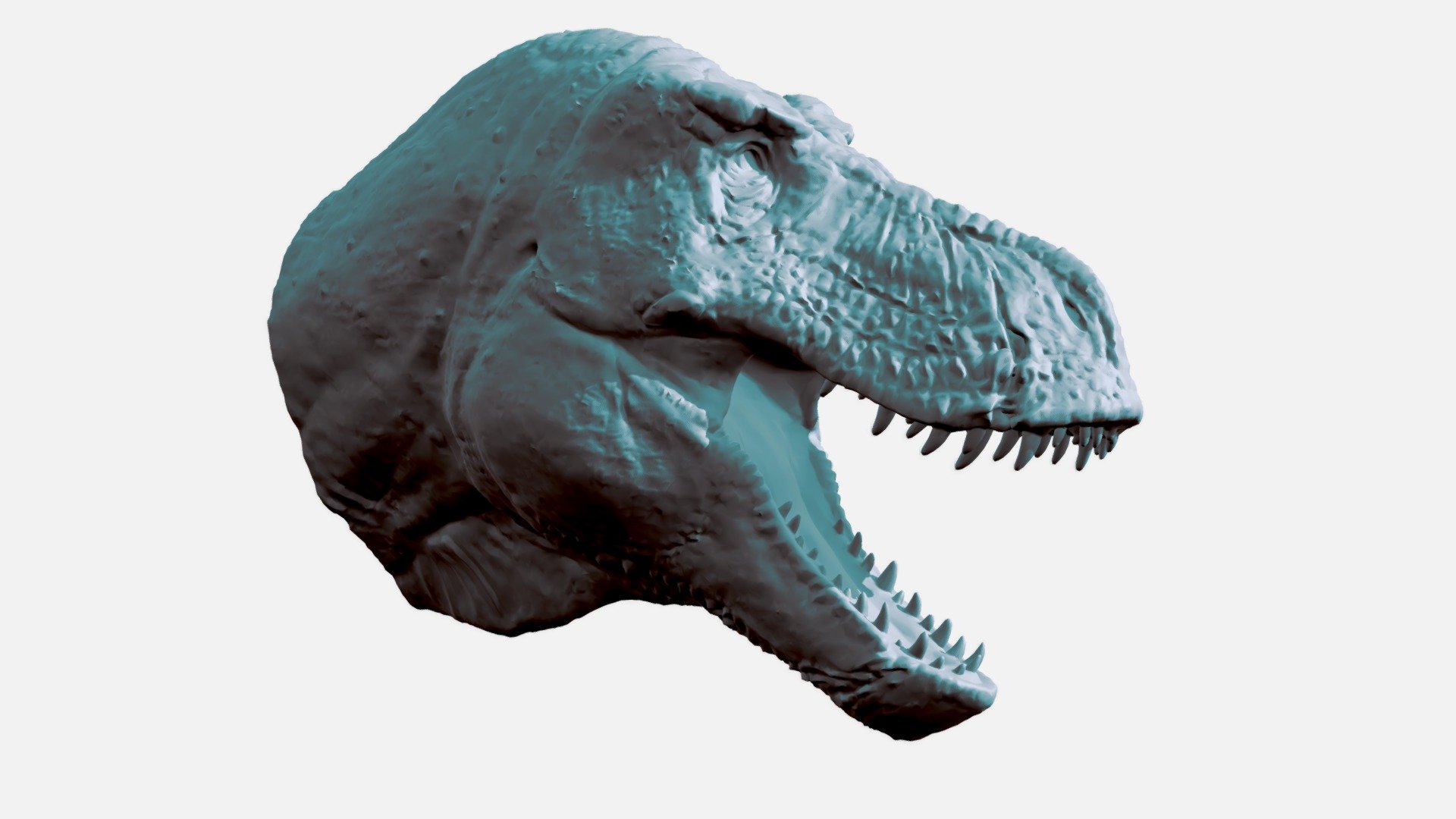 T.rex head for 3D Printing - Buy Royalty Free 3D model by ...