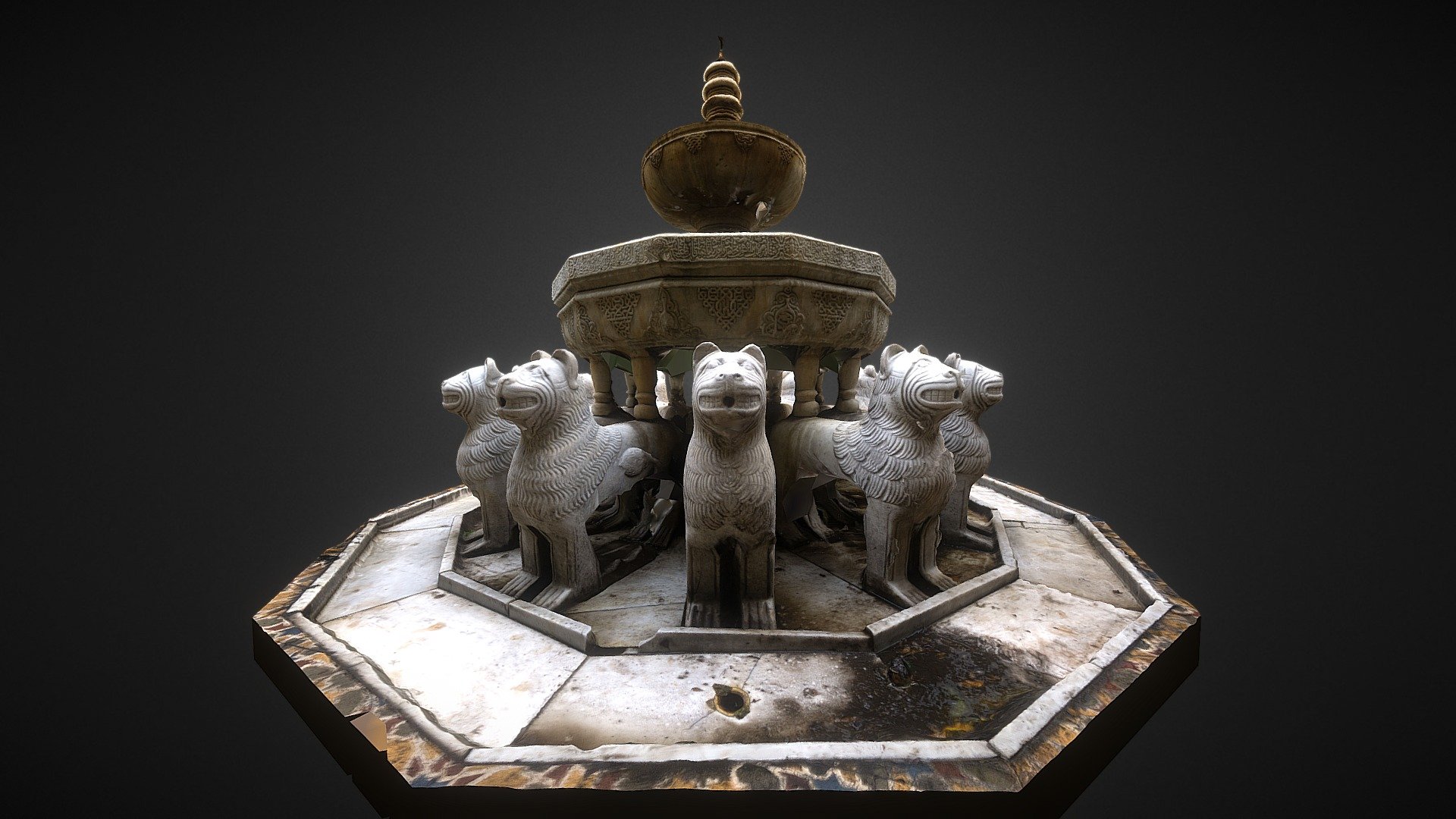Palacio de la Alhambra - Fuente - Download Free 3D model by ...