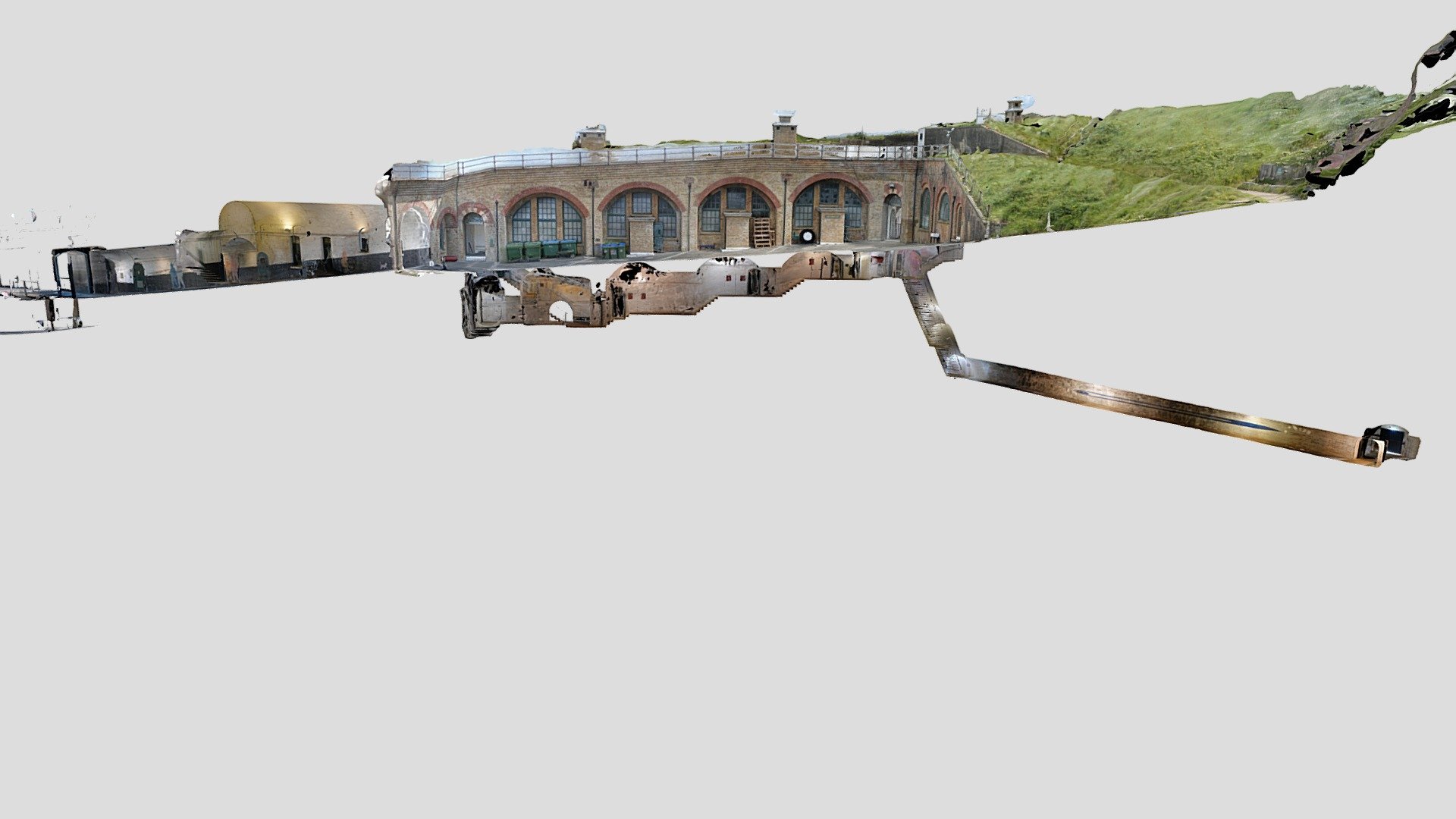 NEWHAVEN FORT - CAPONIER AND ENTRANCE - 3D model by peterbarry [b7bfd28 ...