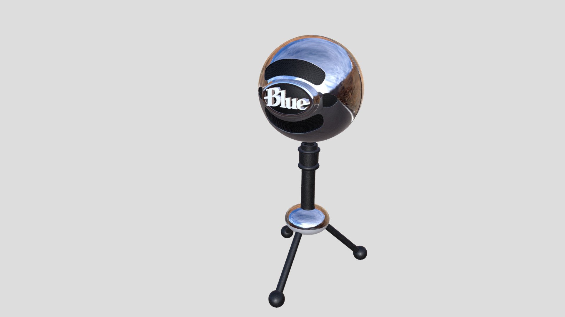 Blue Mic - 3D model by MestreCapivara [b7c9141] - Sketchfab