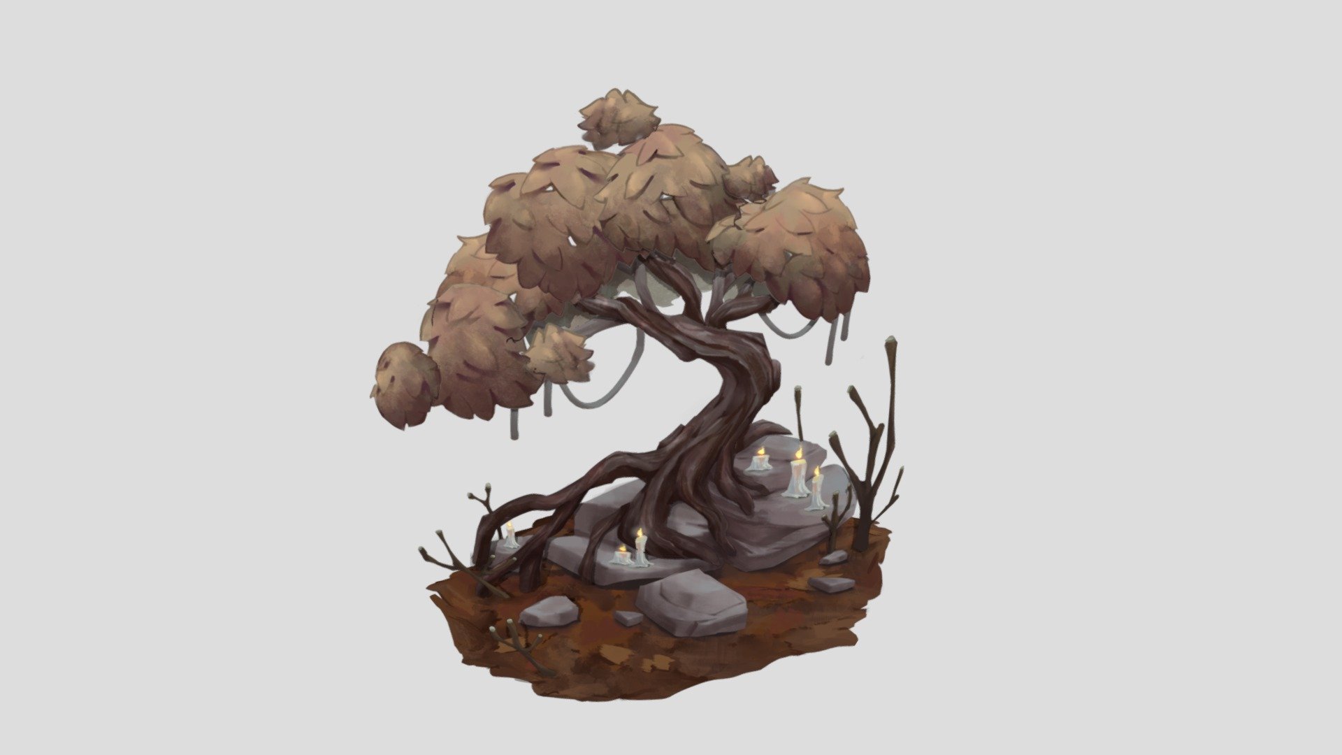 Stylised Tree - 3D model by John Li (@johnli0079) [b7ca24e] - Sketchfab