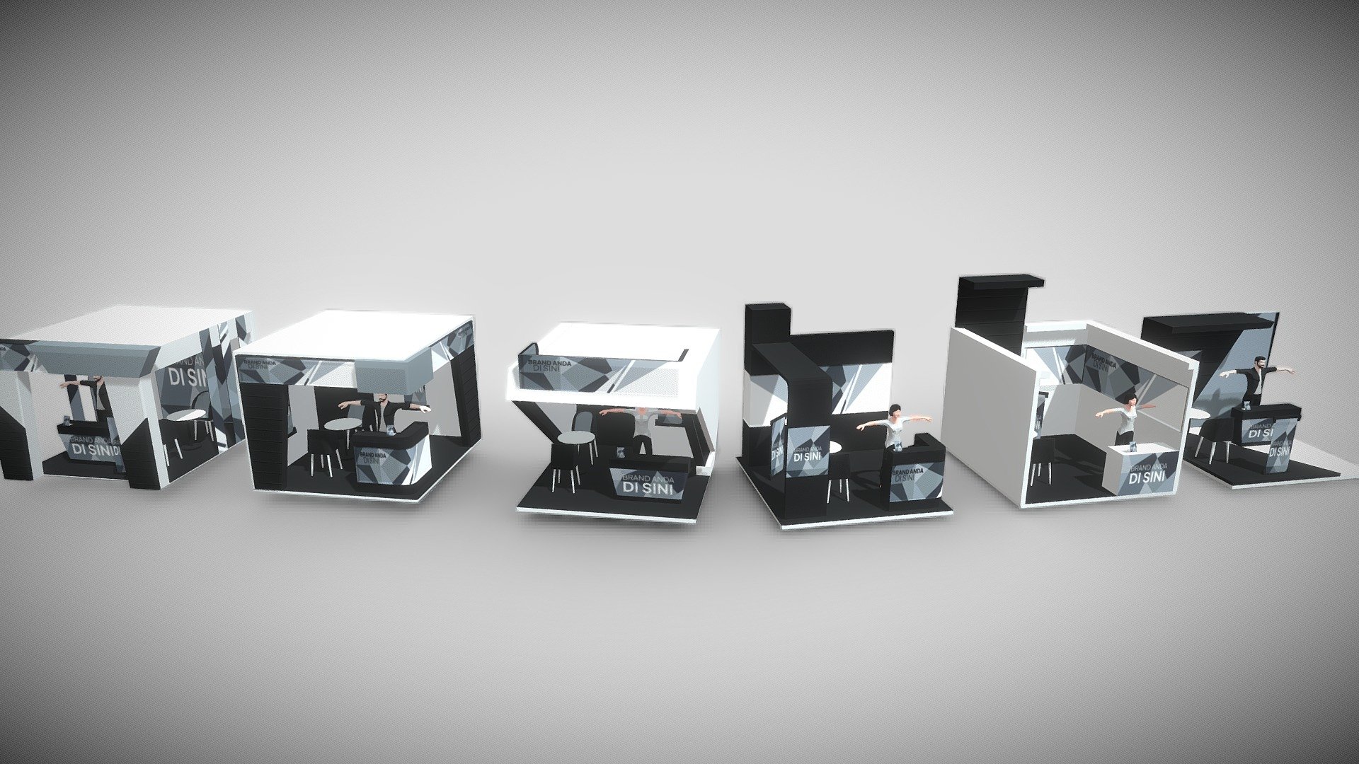 Event Booth - 3D model by 2Q (@letsonline) [b7cd890] - Sketchfab