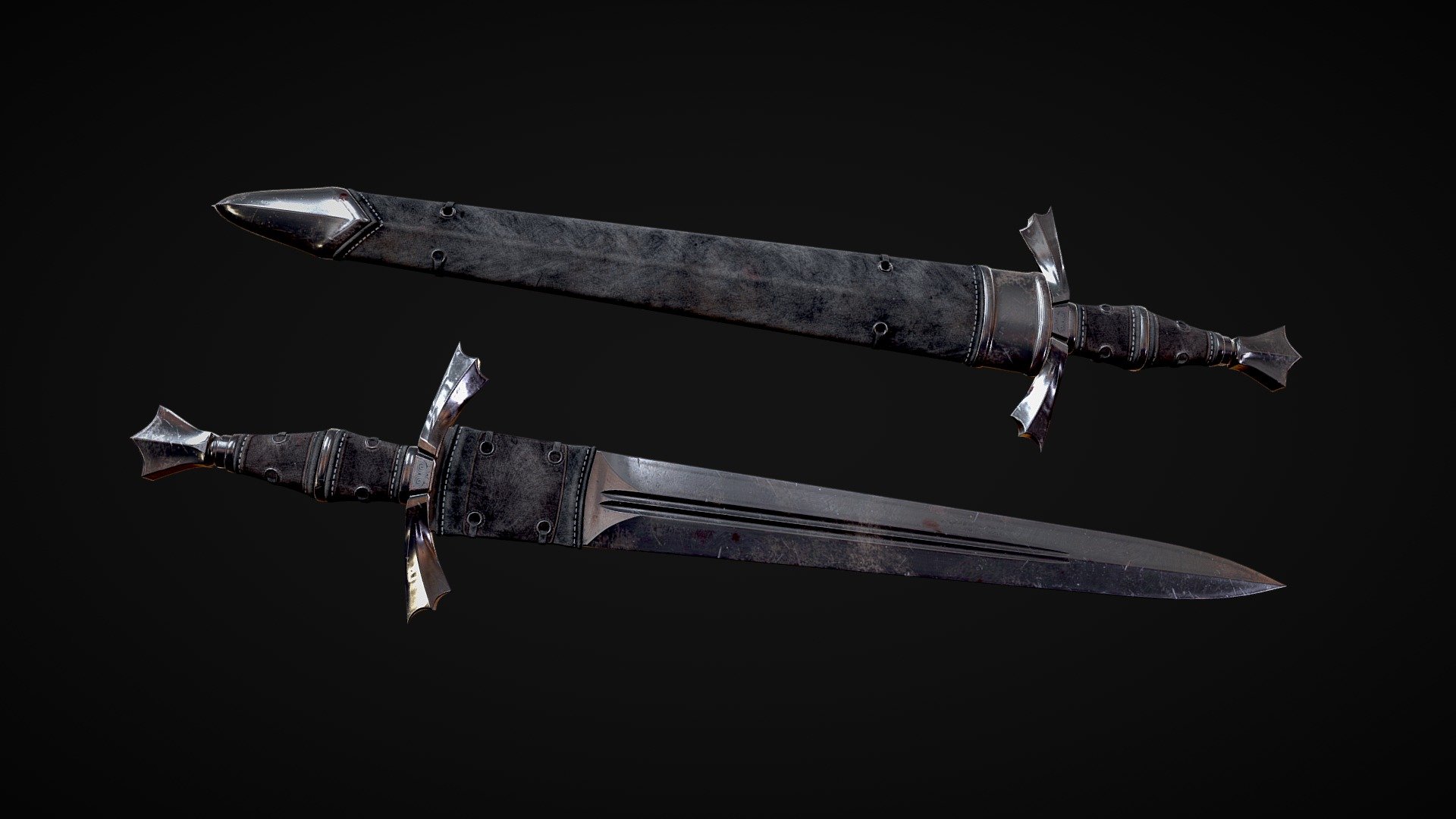 Winged Arming Sword - 3D model by Billyro [b7ce322] - Sketchfab