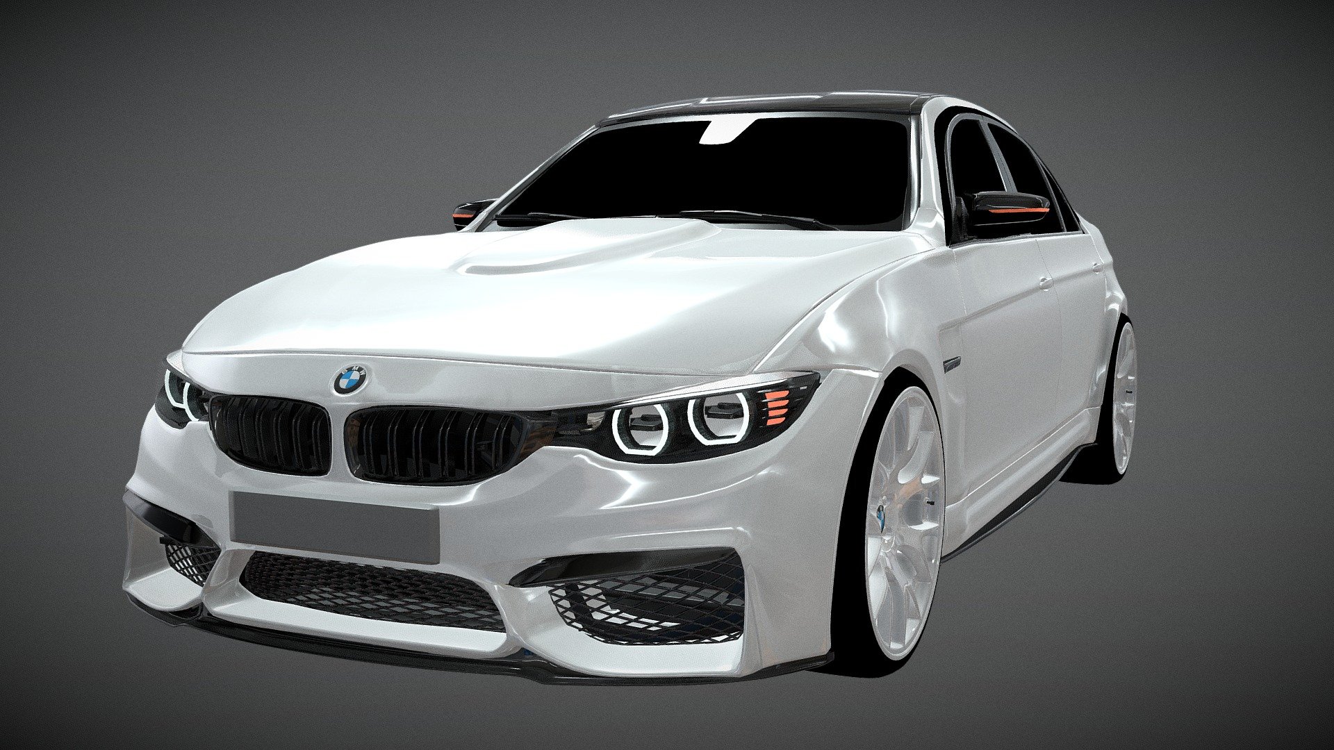 BMW M3 F80 2017 - 3D model by Yacine djaghloul (@spraicmother) [b7cf7b0 ...