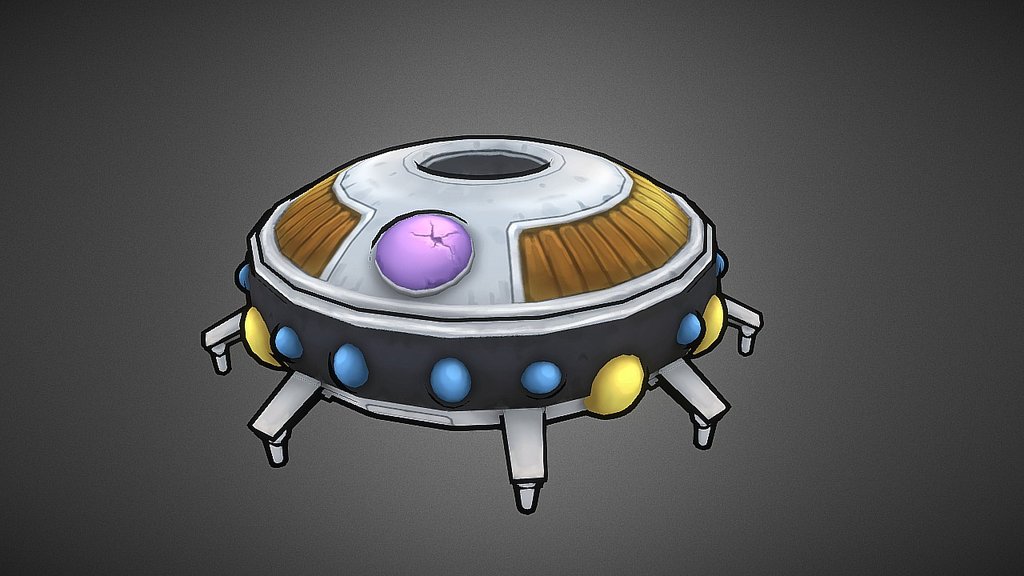 Frieza's ship - 3D model by Antoine Dupuis (@gravitybwlast) [b7cfd62 ...