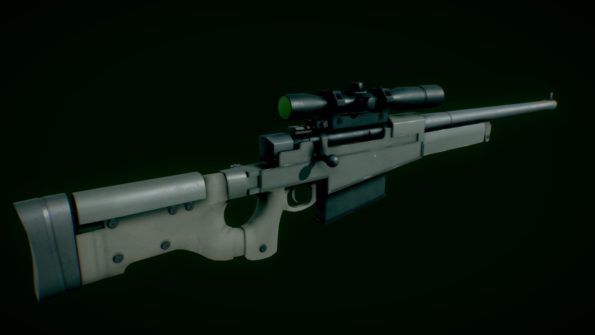 AWM Sniper Rifle - Download Free 3D model by UnSkillZ (@ParaBellis69 ...