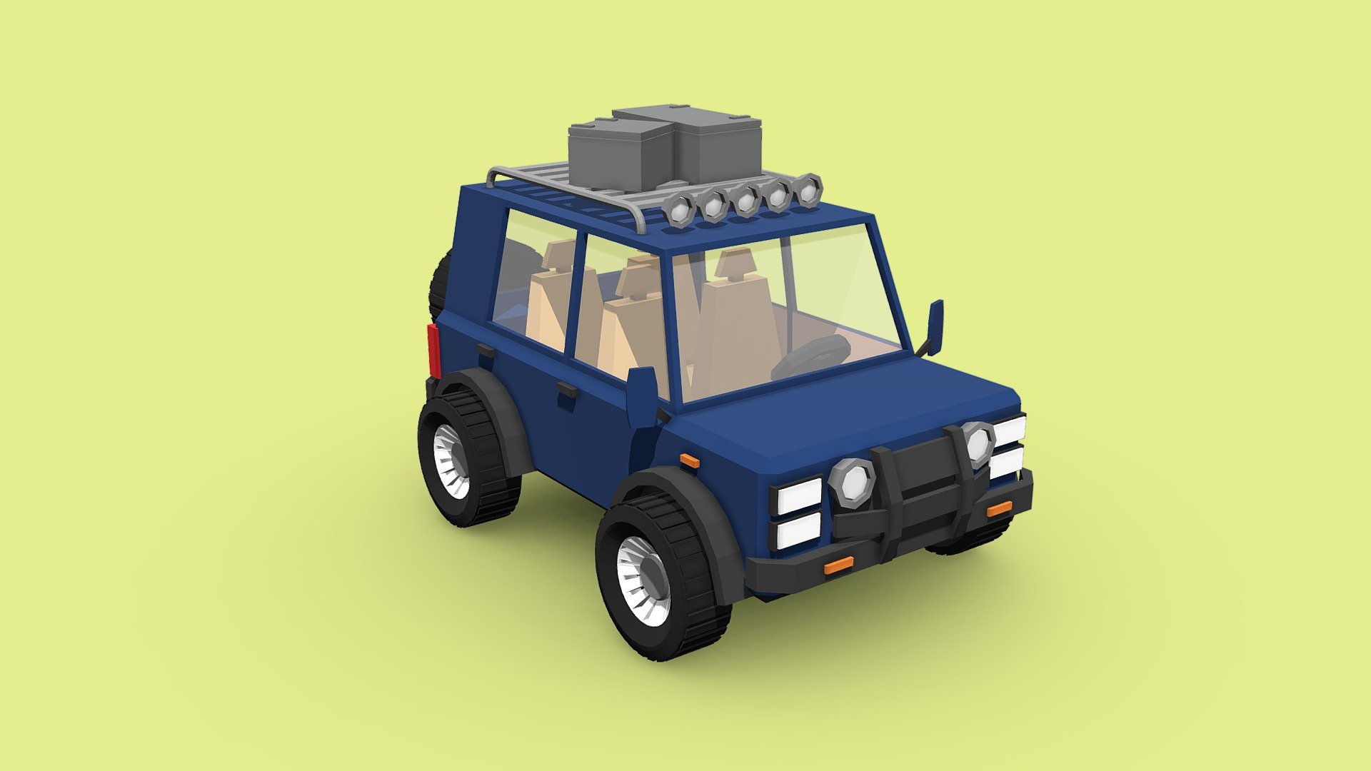 Low Poly jeep tracking - 3D model by Alkan Gözar (@alkangozar) [b7d1b11 ...