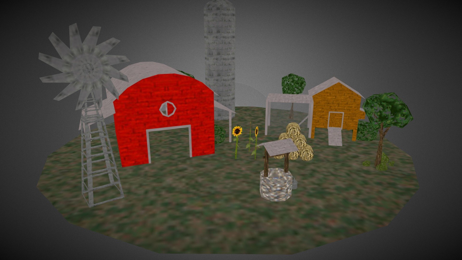 N64 Style Farm - Download Free 3D model by Ryan_Nein [b7d1ccf] - Sketchfab