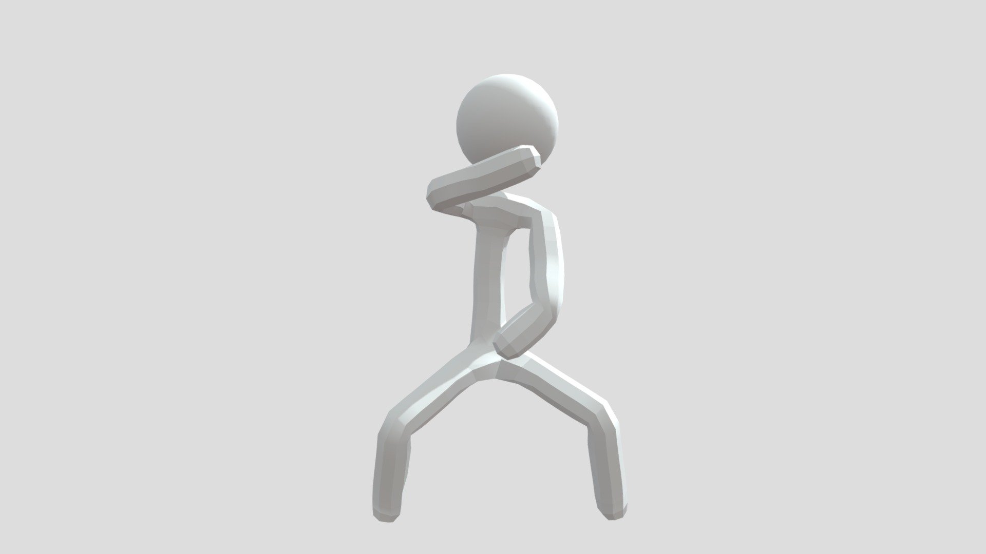 Low Poly Stick Figure (Rigged) - Download Free 3D model by trashbinkr ...