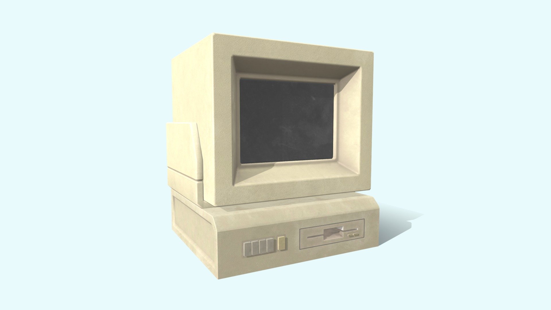 Simple Low-poly Retro Display - 3D model by Art-Teeves [b7d61c6 ...