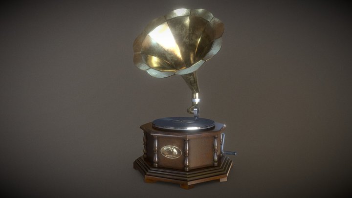 Gramophone-retro-prop 3D models - Sketchfab