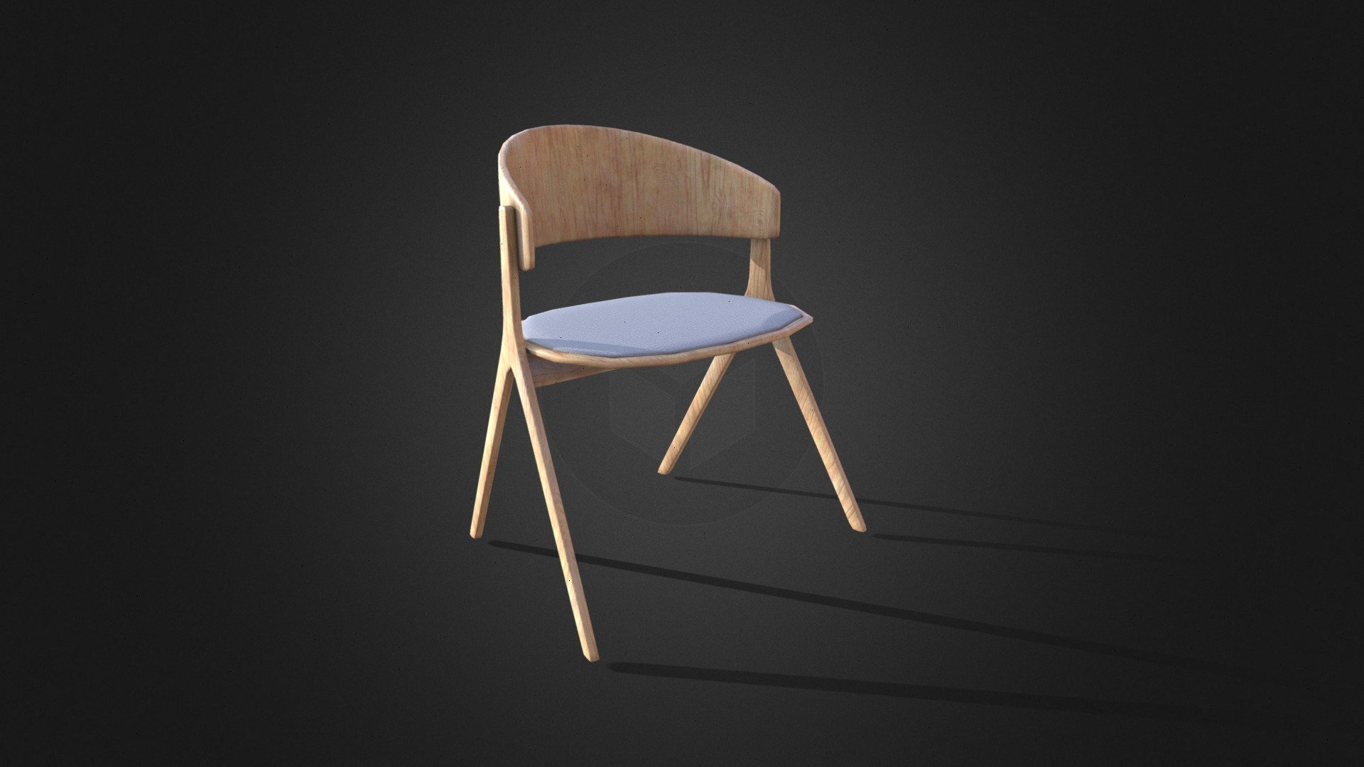 Minimal chair Low-poly 3D model - 3D model by Tooby GG (@amsohappy ...
