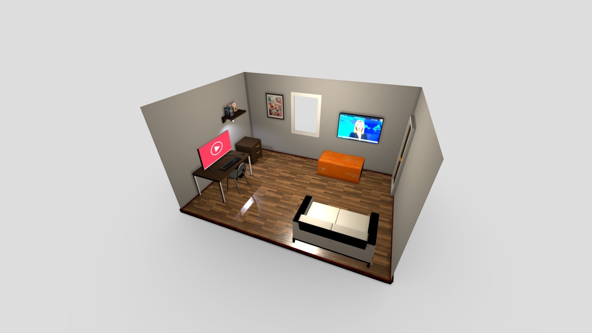 Room - Download Free 3D model by alexmksv [b7df41a] - Sketchfab