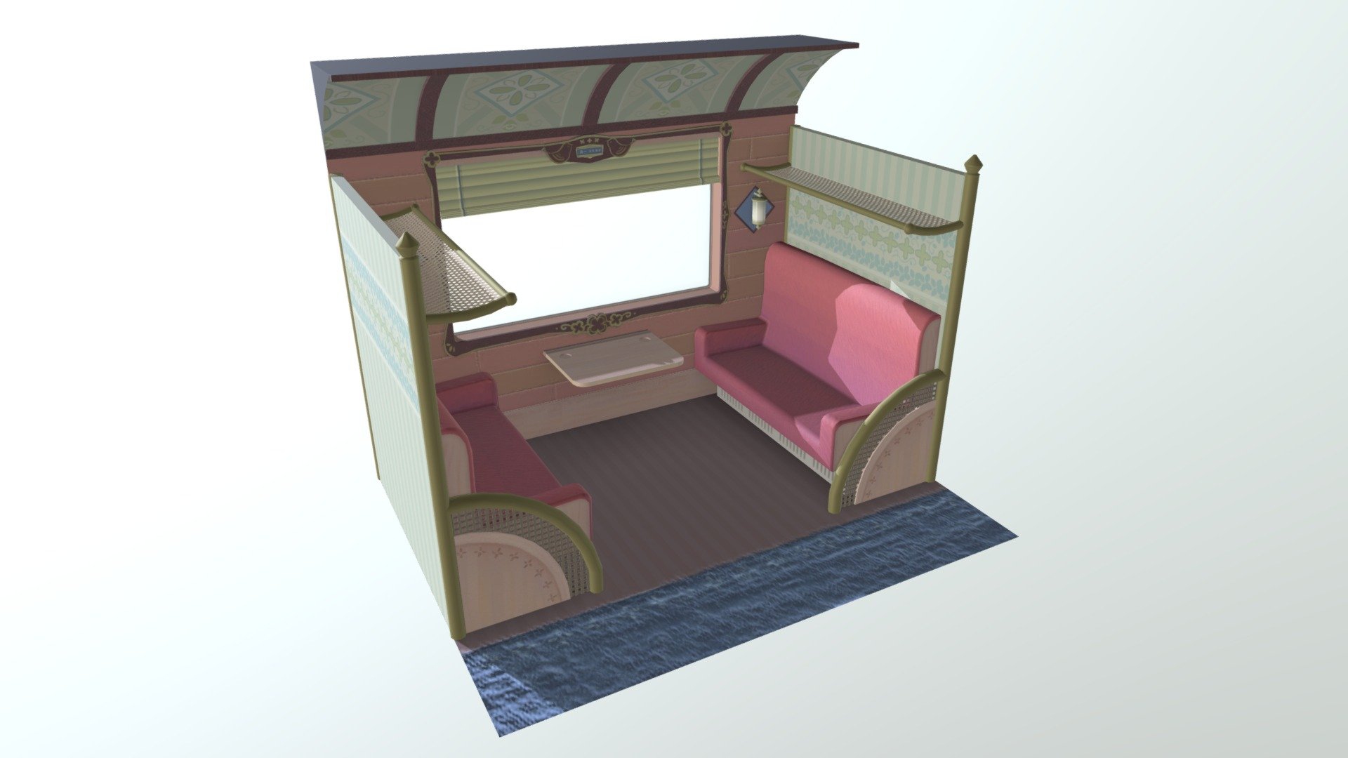 Train Compartment Set_GLTF - 3D model by TabibitoA [b7df488] - Sketchfab