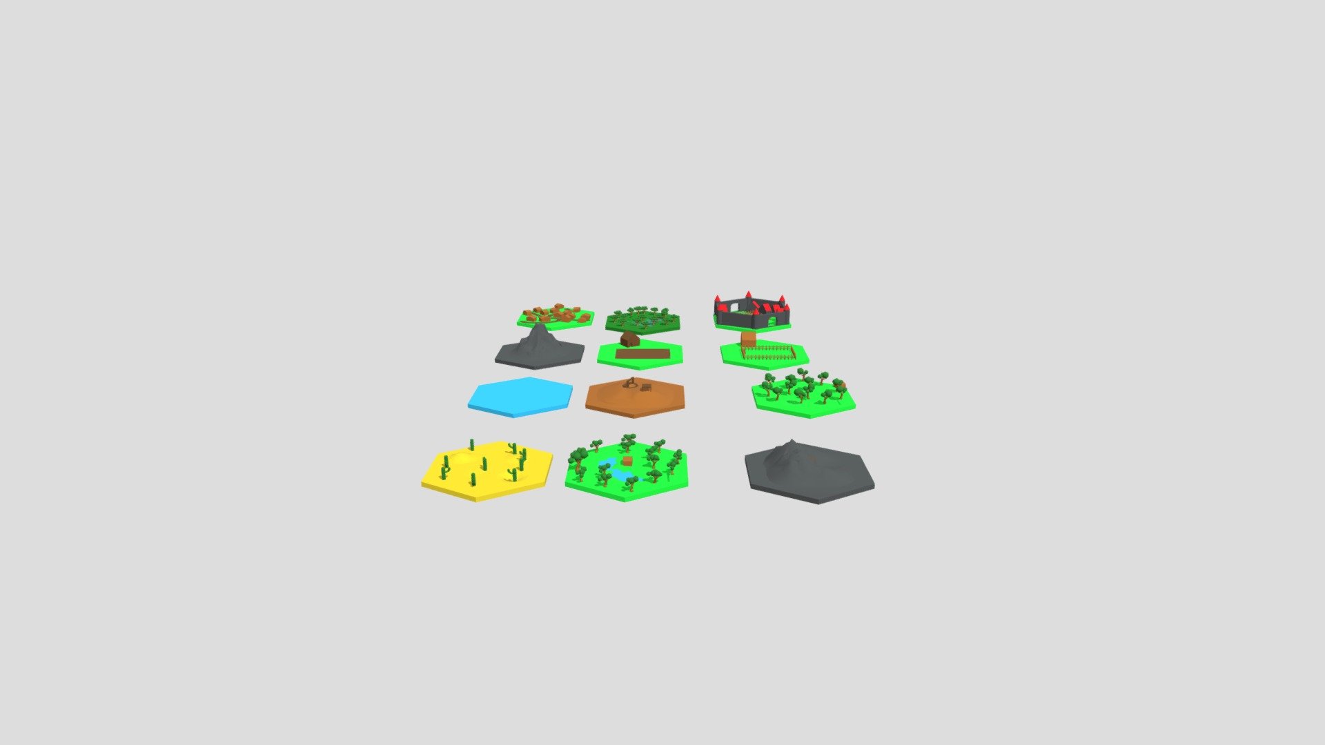 Hexagon Tiles - Download Free 3D model by Paul.Egberts [b7e0855 ...