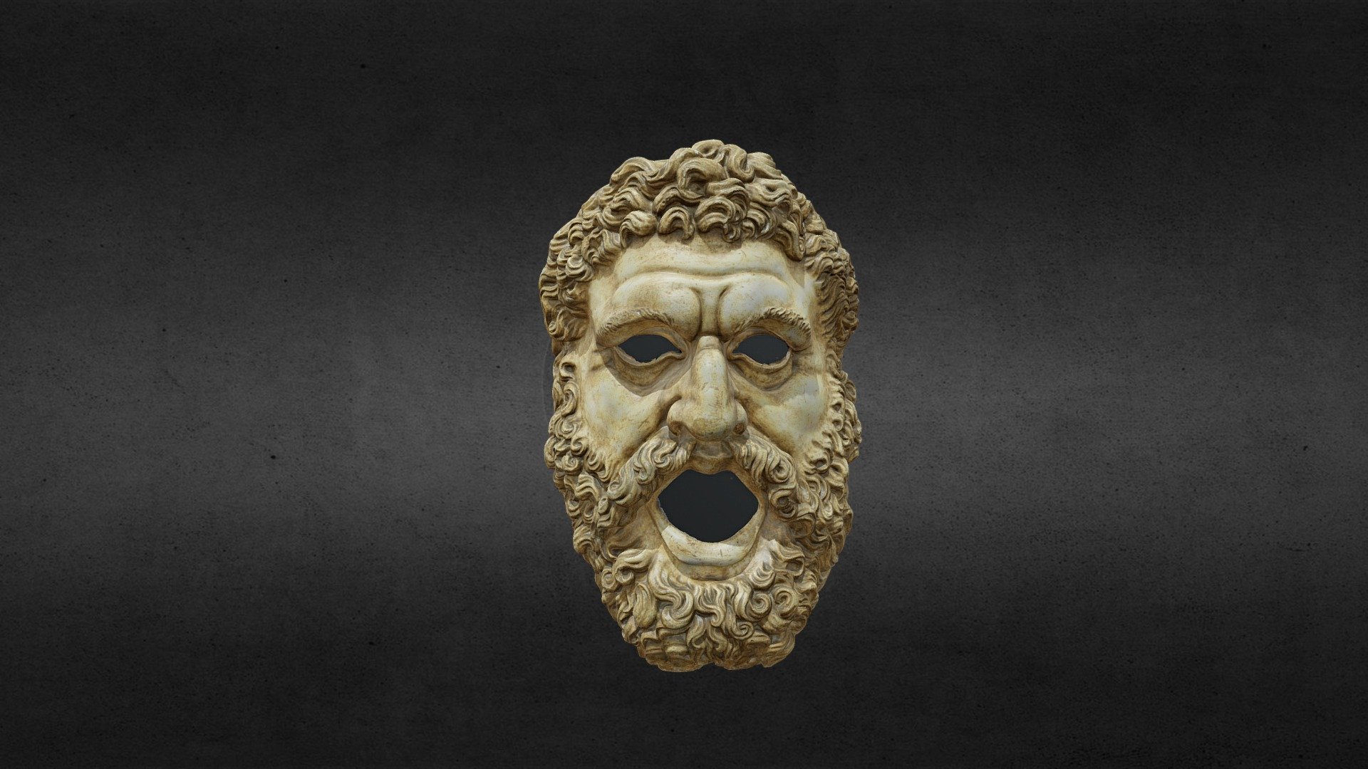 Melpomene, the mask - 3D model by Centrul Expozitional Documentar UAUIM ...
