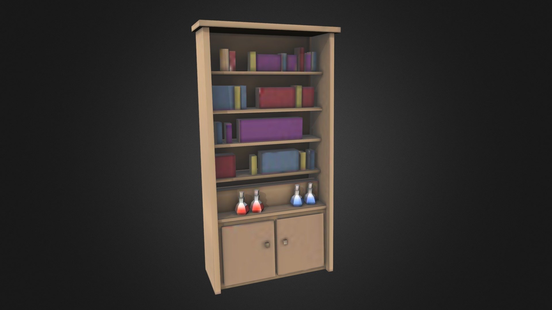 Book Case - Download Free 3D model by marti3D [b7e25d2] - Sketchfab