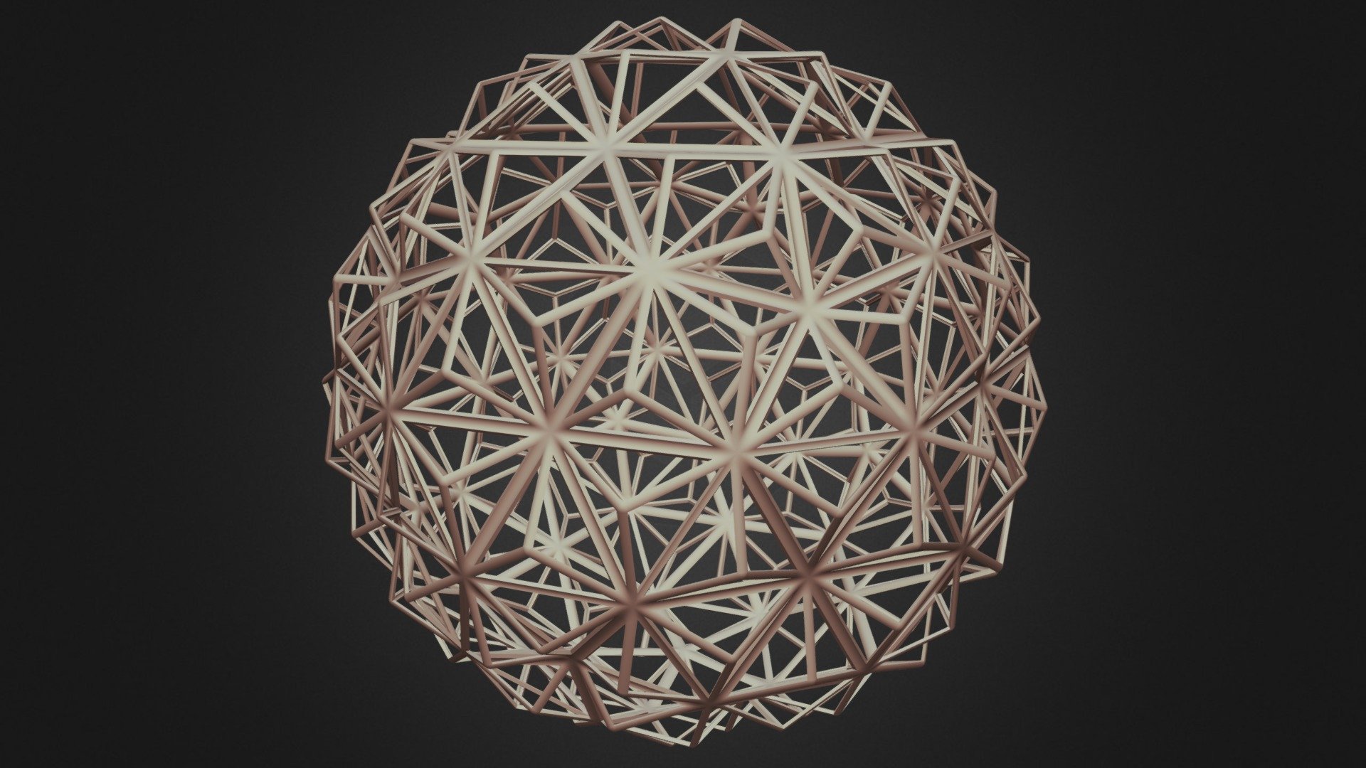Wireframe Shape Triangulated Ball - Buy Royalty Free 3D model by MR ...